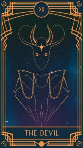 The Devil Tarot Card Meaning: Upright & Reversed - Tarot With Joy