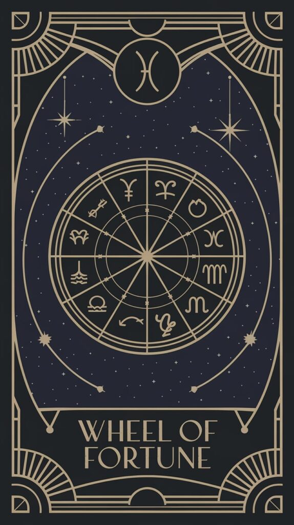 Wheel of Fortune Tarot Card meaning : Upright and Reversed - Tarot With Joy